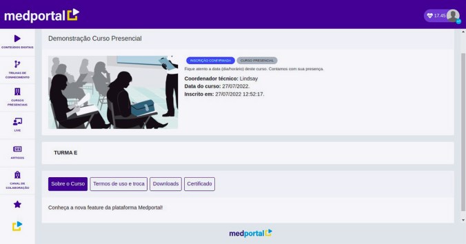 Plataforma do Medportal oferece ferramenta para administração de Cursos ...